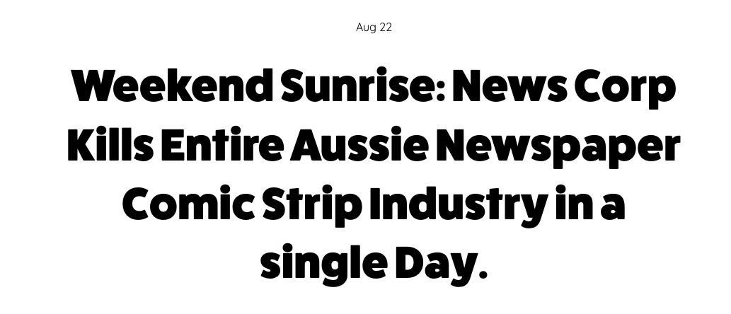 Goodbye Ginger Meggs.. – Bert Levy